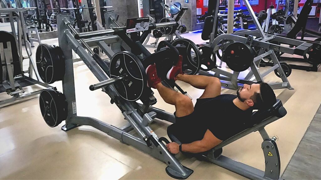 Beinpressen an der Beinpresse - richtige Ausführung