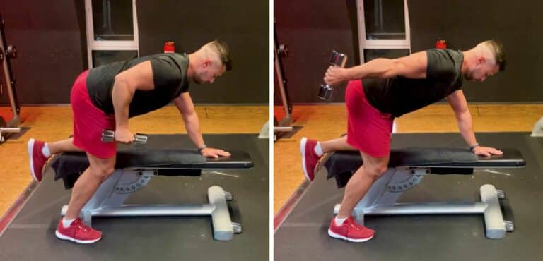 Trizeps Kickbacks mit Kurzhanteln - 3 Varianten